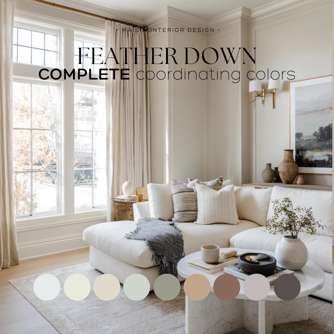 FEATHER DOWN Benjamin Moore Whole House Paint Palette Whole Interior ...