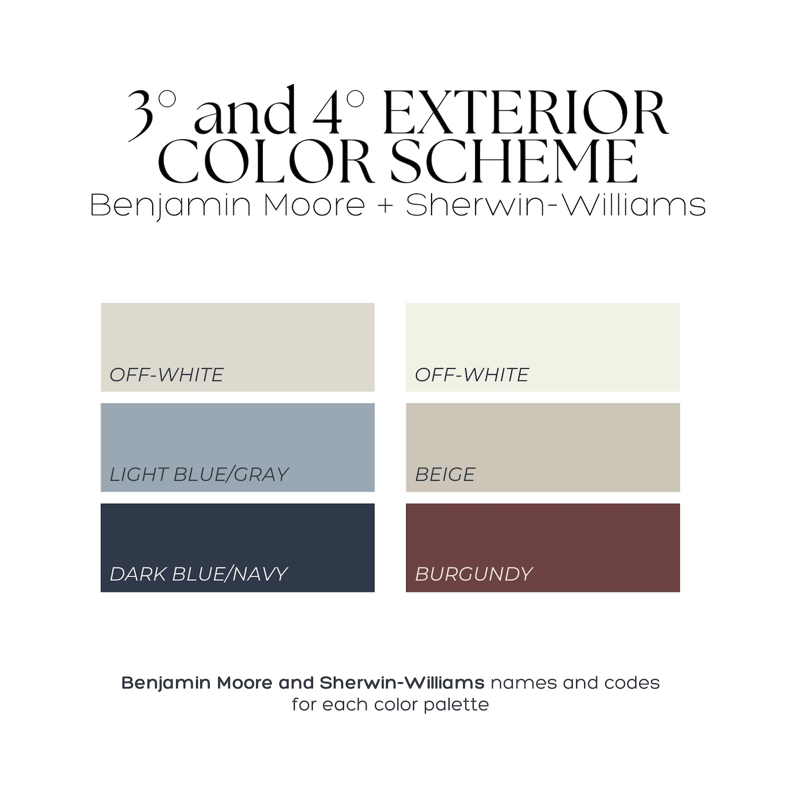 EXTERIOR Paint Palette for BROWN BRICK Exterior Paint Color Sherwin ...