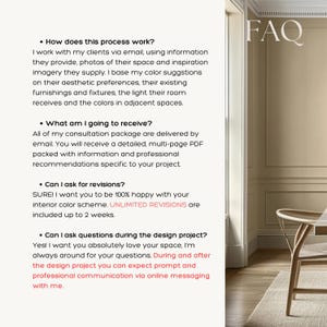 PAINT COLOR CONSULTATION Interior Paint Color Palette Consultation ...