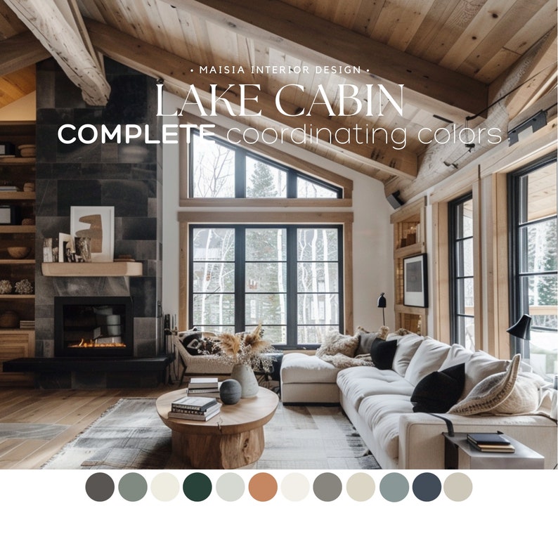 Lake Cabin Benjamin Moore Color Palette 2024 best neutral Paint Colors ...