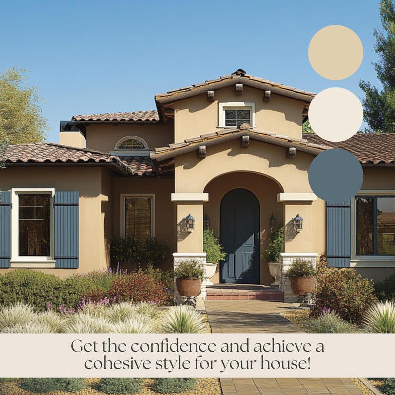 MEDITERRANEAN EXTERIOR Sherwin Williams Color Palette Spanish Revival ...