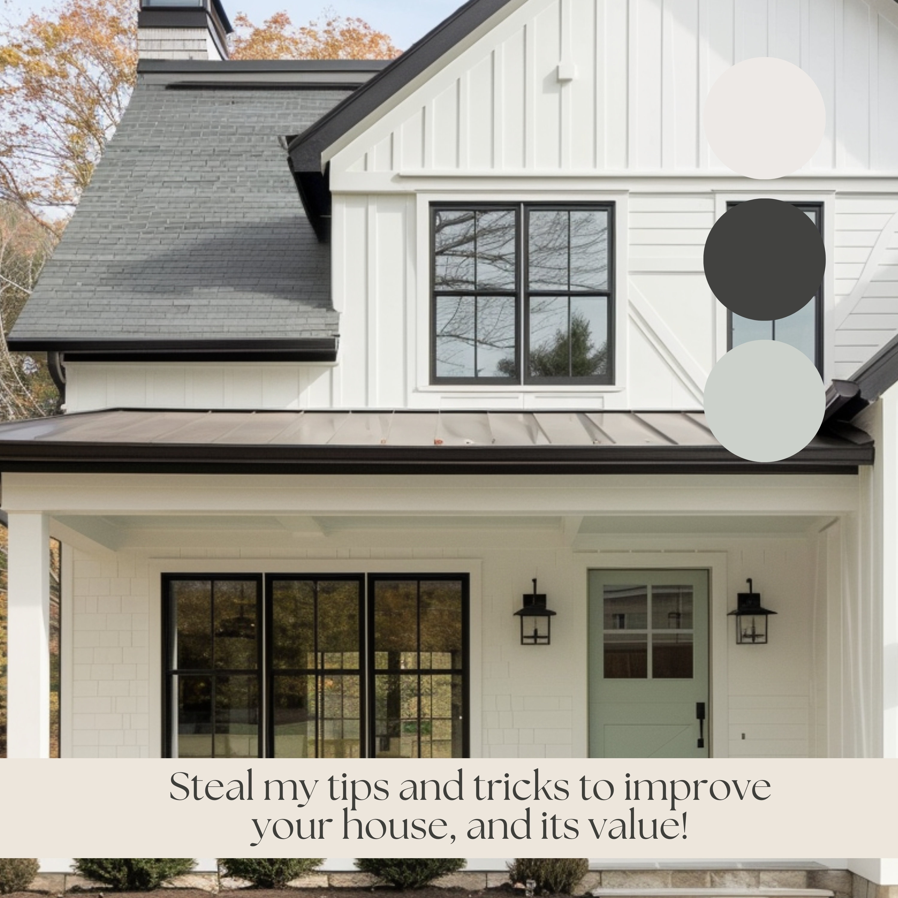 Modern Farmhouse EXTERIOR Sherwin Williams Color Palette House Paint ...