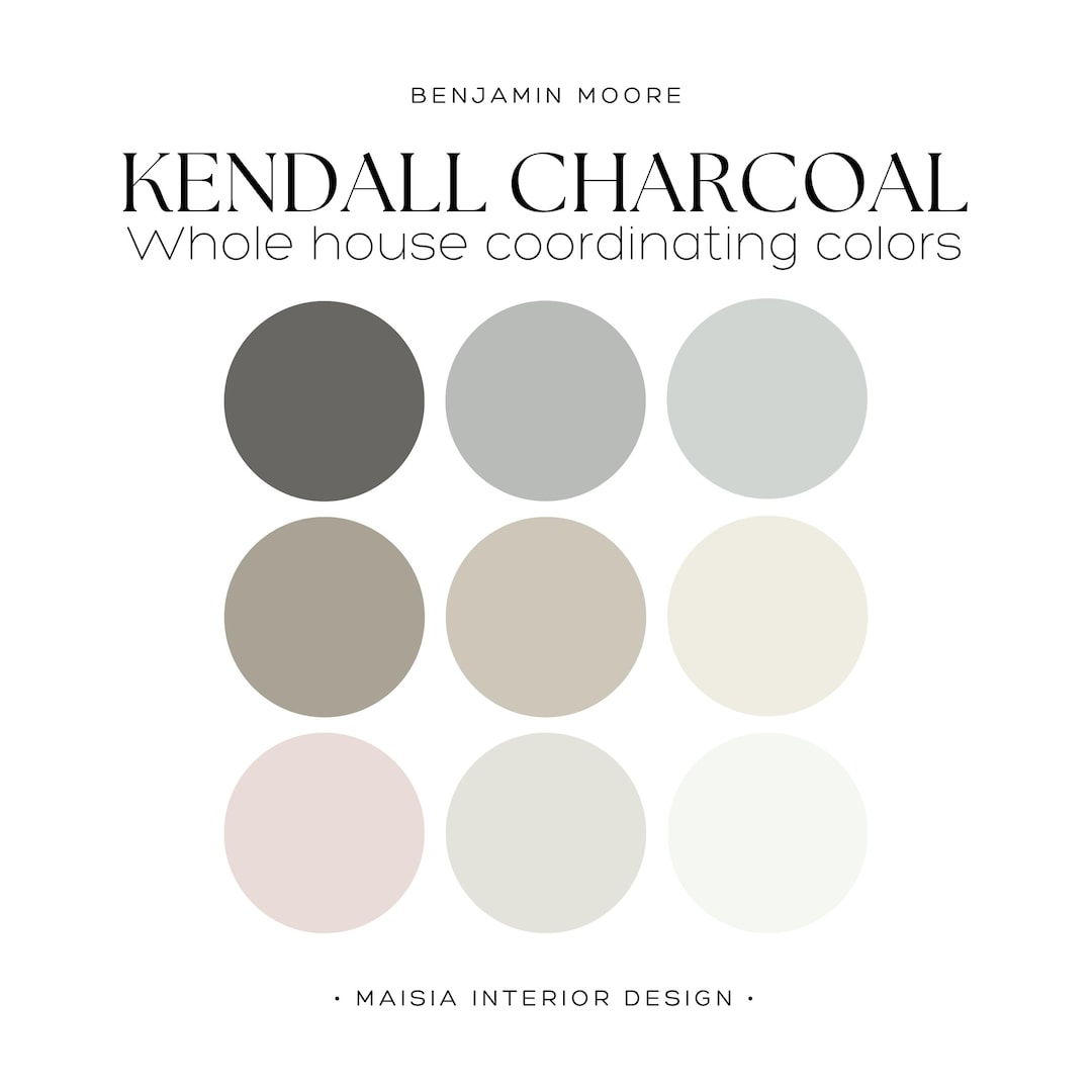 KENDALL CHARCOAL Paint Color Palette White Dove Color Palette, Warm ...