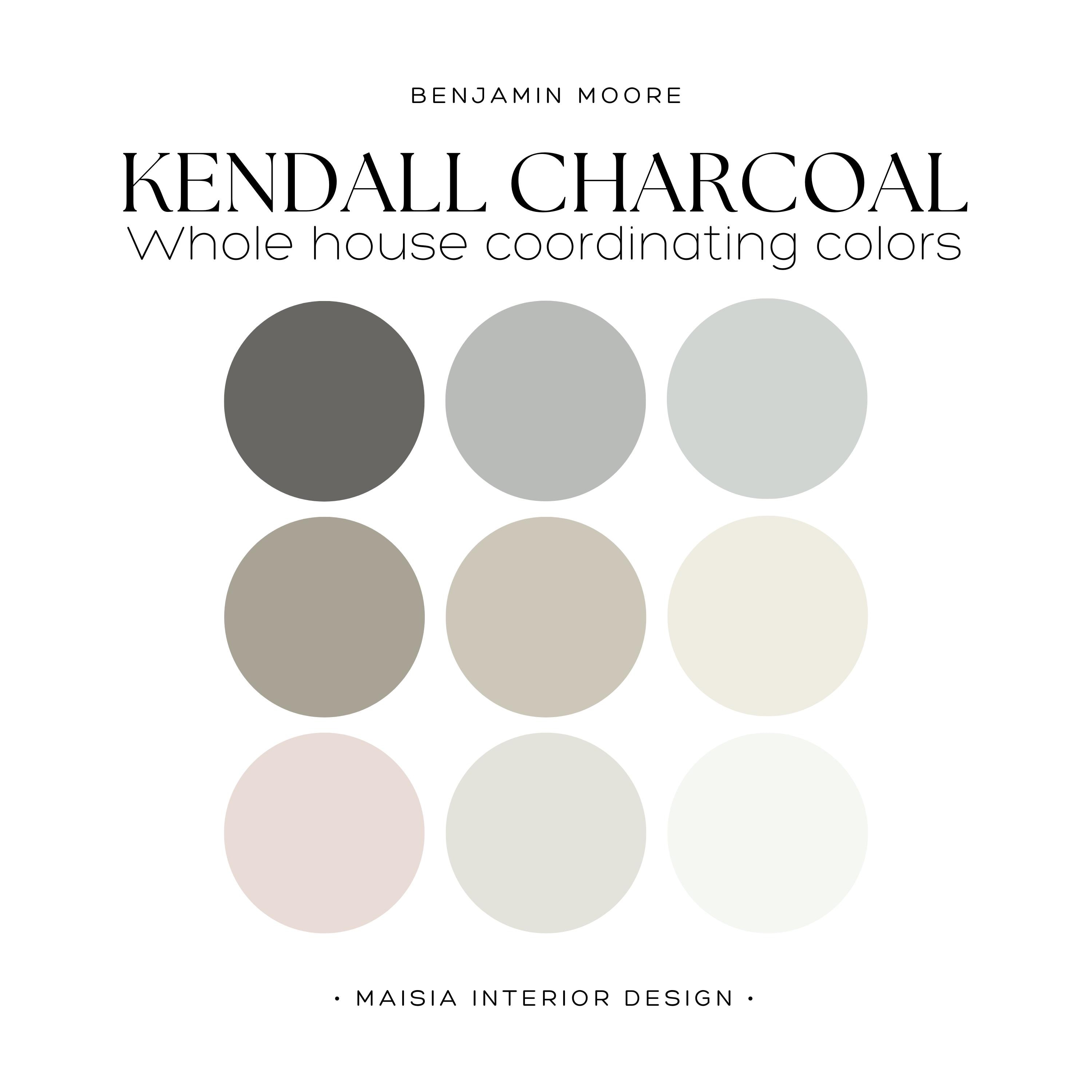 KENDALL CHARCOAL Paint Color Palette White Dove Color Palette, Warm ...