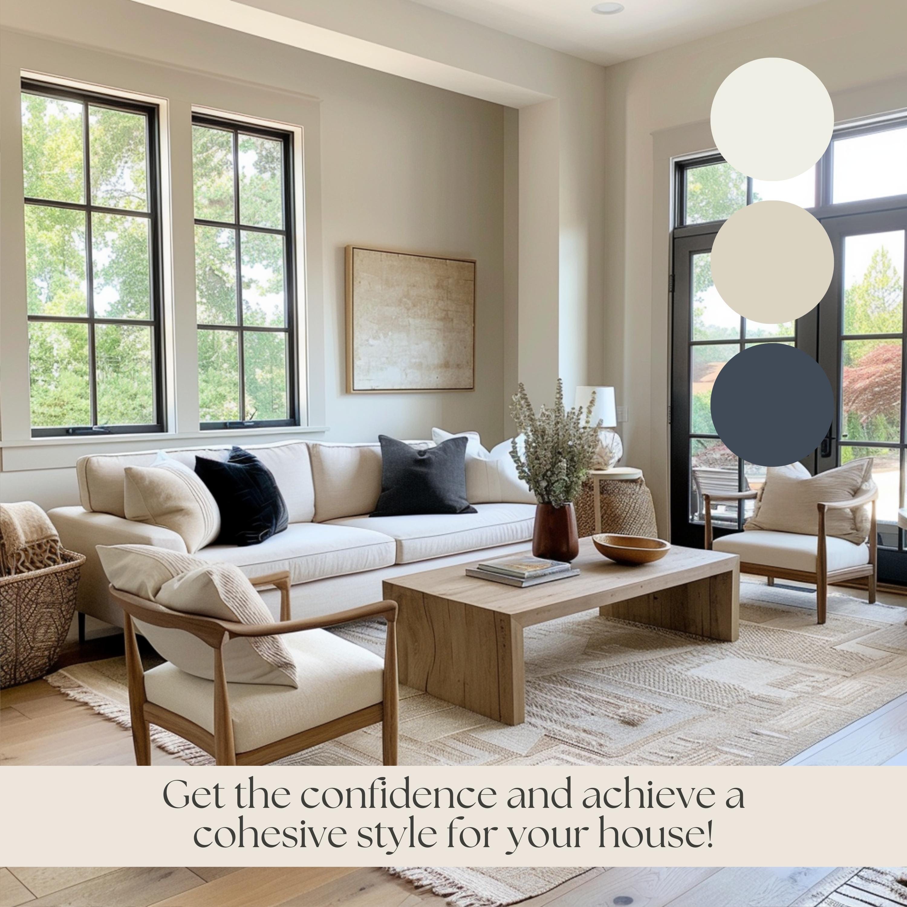 NATURAL CREAM Benjamin Moore Color Palette Whole House Paint Palette ...
