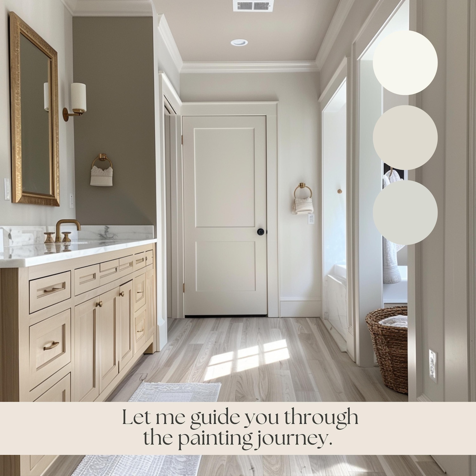 SIMPLY WHITE Benjamin Moore Color Palette Simply White Coordinating ...