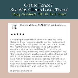 Sherwin Williams ALABASTER Paint Palette Modern Farmhouse Paint Color ...