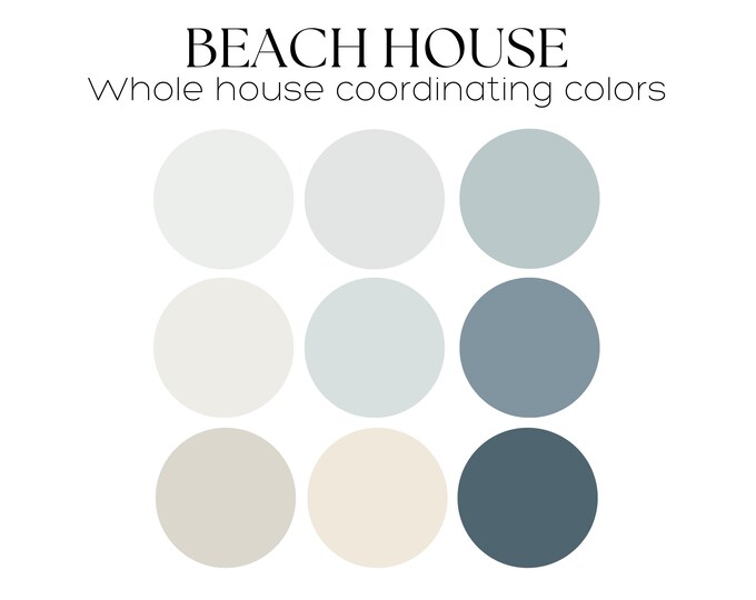 Sherwin Williams Under the Sea Paint Palette, Coastal Paint Palette ...