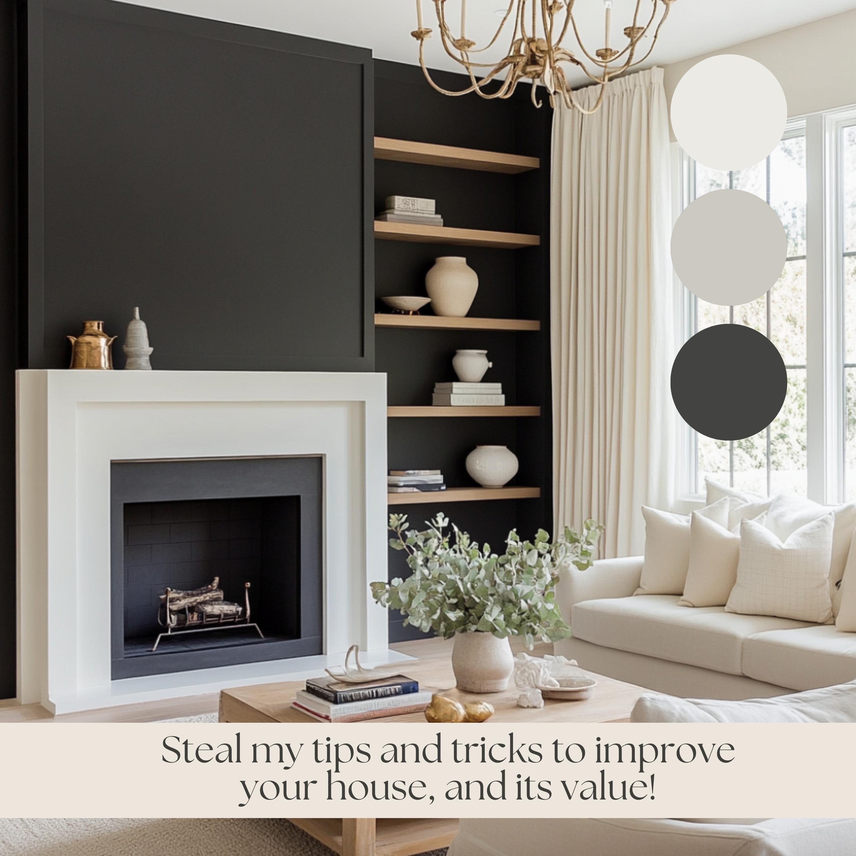 REPOSE GRAY Sherwin Williams Color Palette Whole House Paint Palette ...