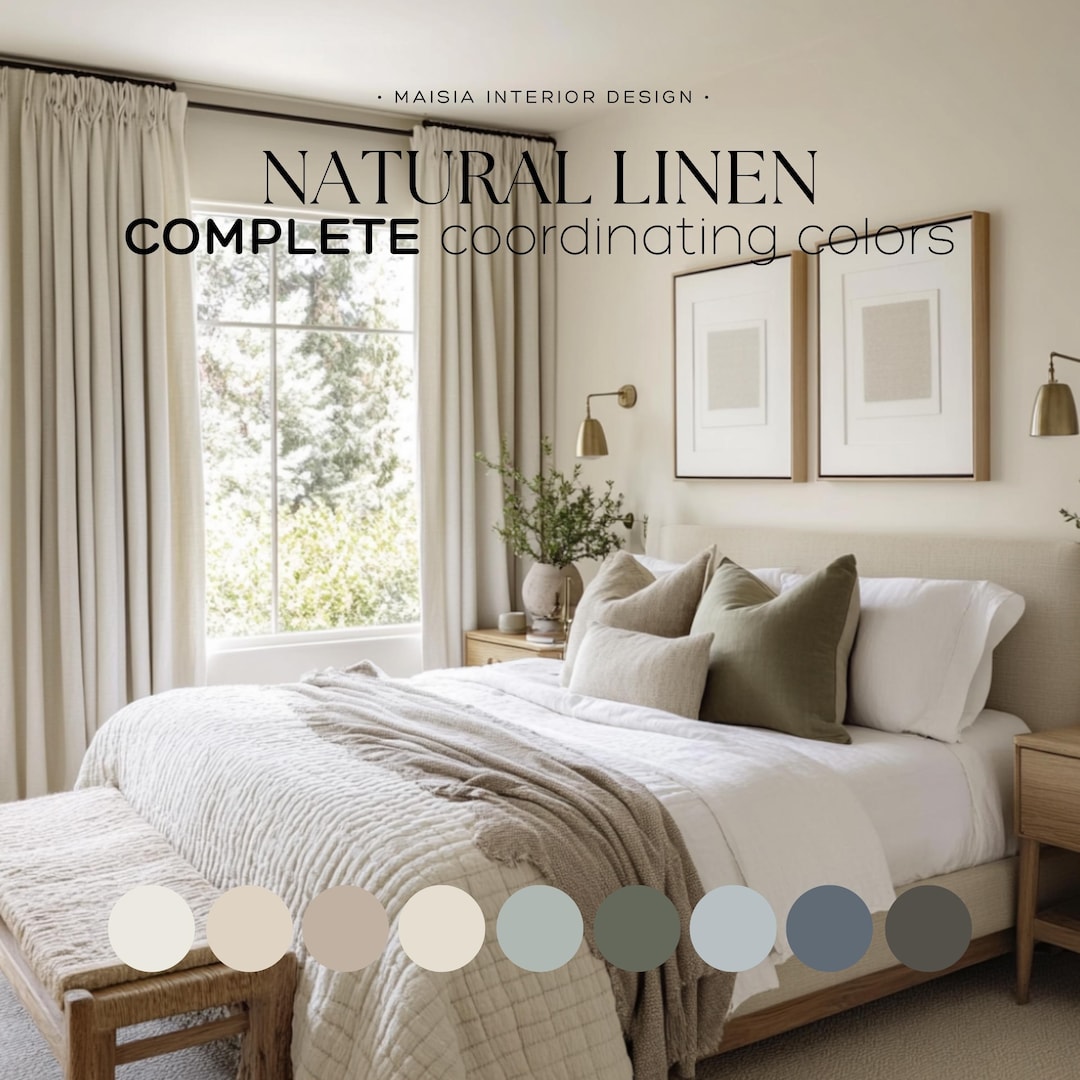 NATURAL LINEN Whole House Paint Palette Sherwin Williams Color Palette ...