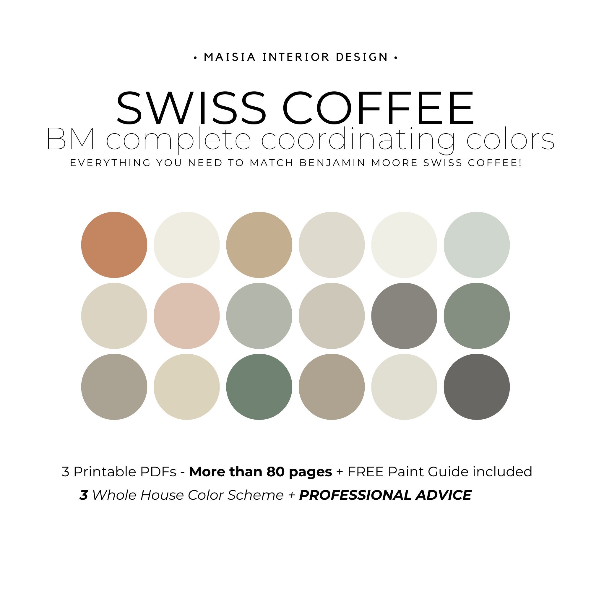 Swiss Coffee Paint Interior Decorations
