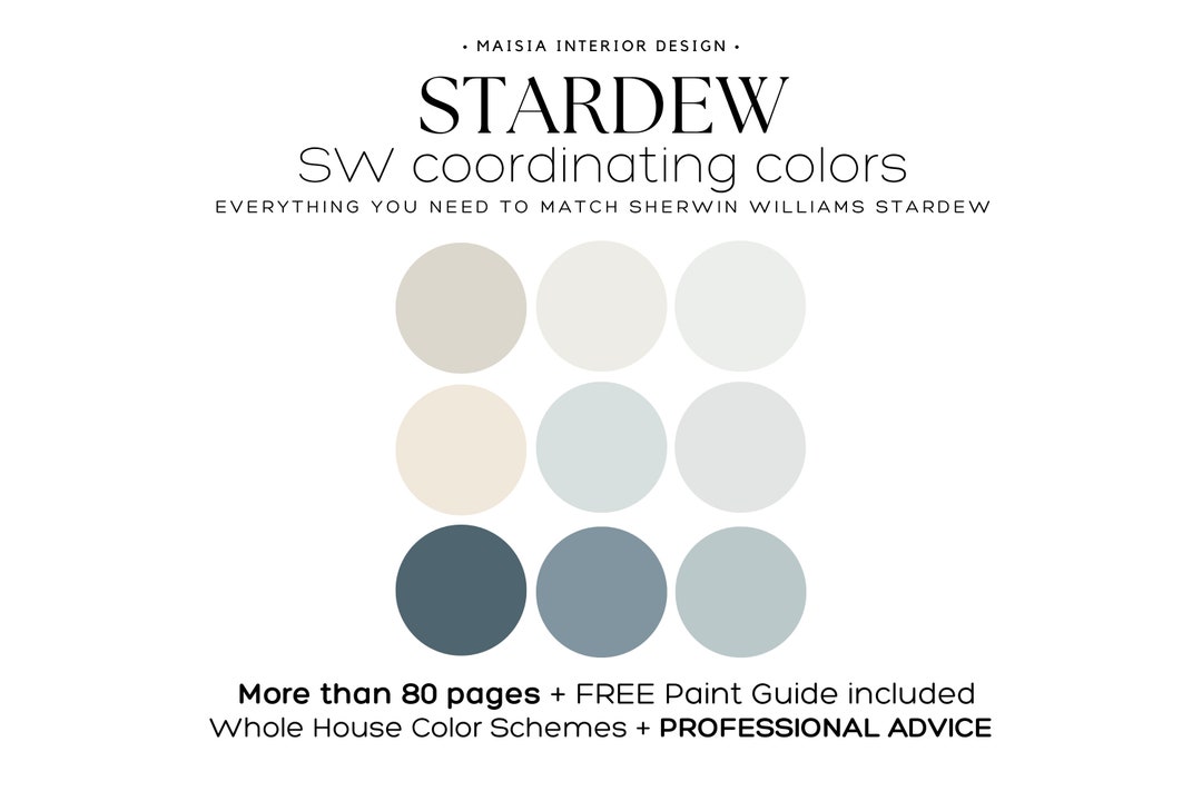 STARDEW Sherwin Williams Color Palette COASTAL color palette beach ...