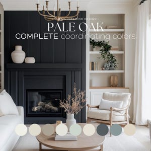 Pale Oak Benjamin Moore Color Palette Whole House Coordinating Colors ...