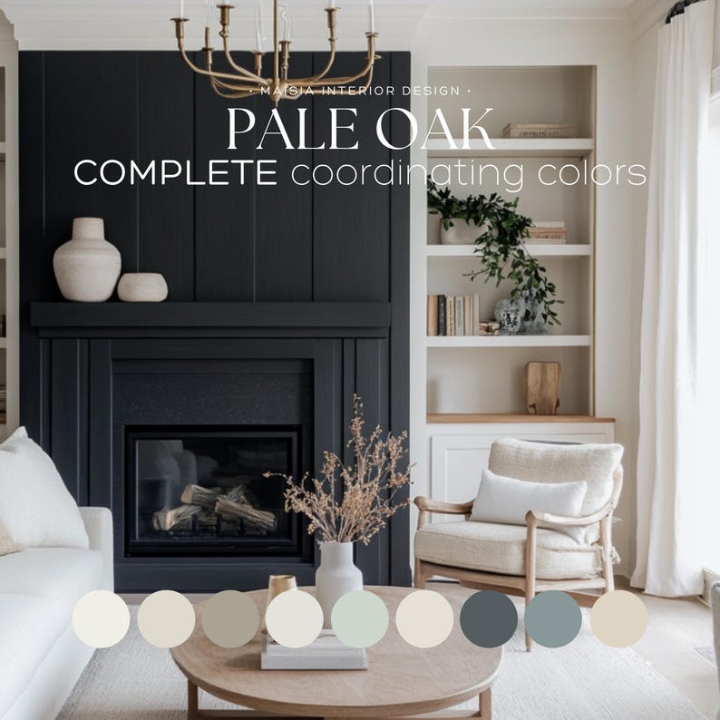 Pale Oak Benjamin Moore Color Palette Whole House Coordinating Colors ...