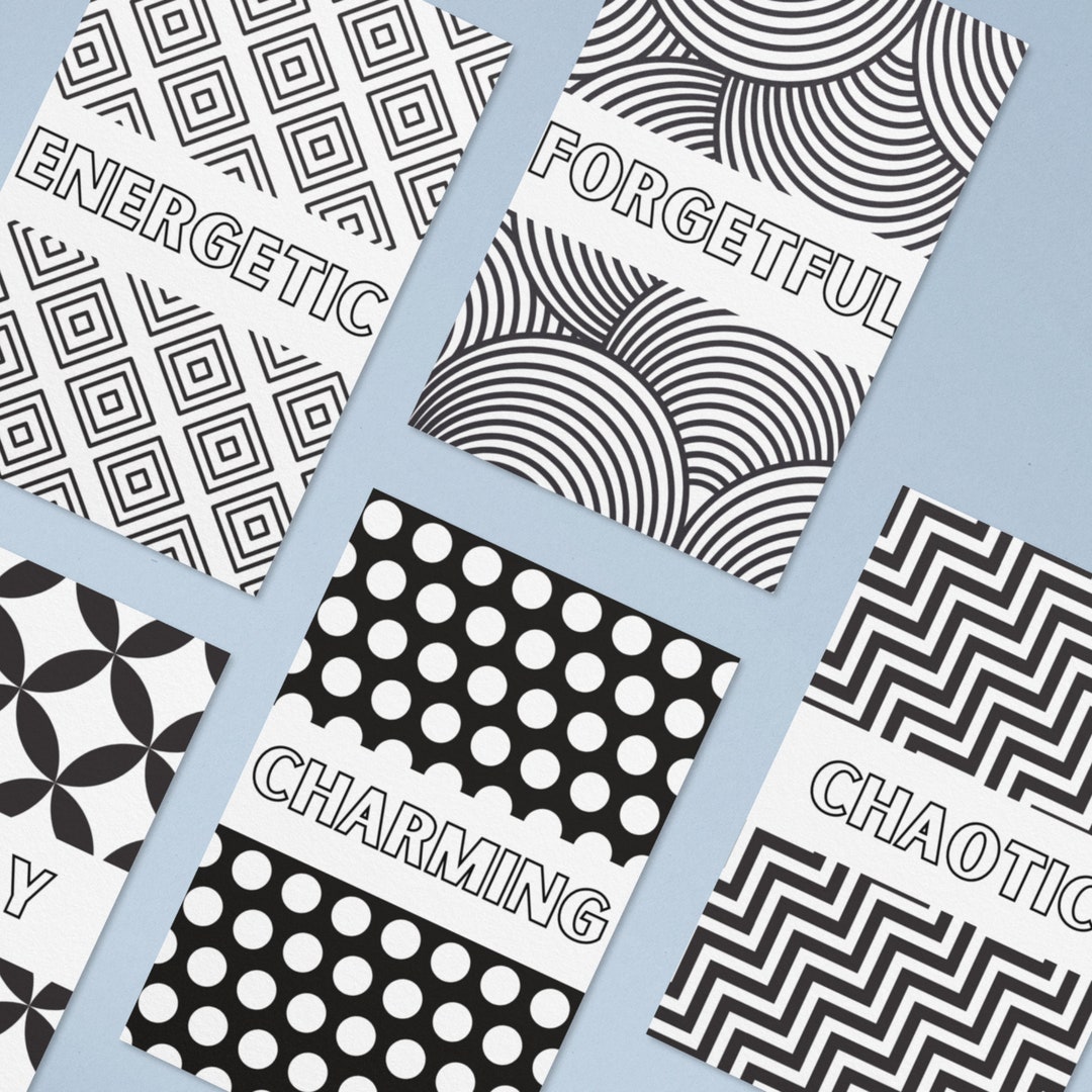 ADHD Colouring Pages Geometric Simple to Colour ADHD Words Anxiety ...