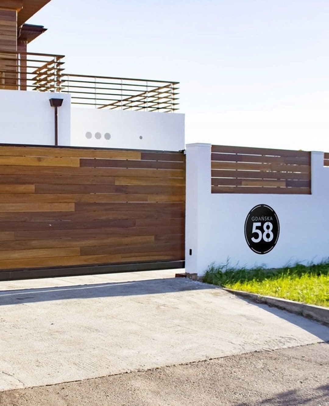 Modern House Number Plaque Modern House Number Sign Modern Address ...