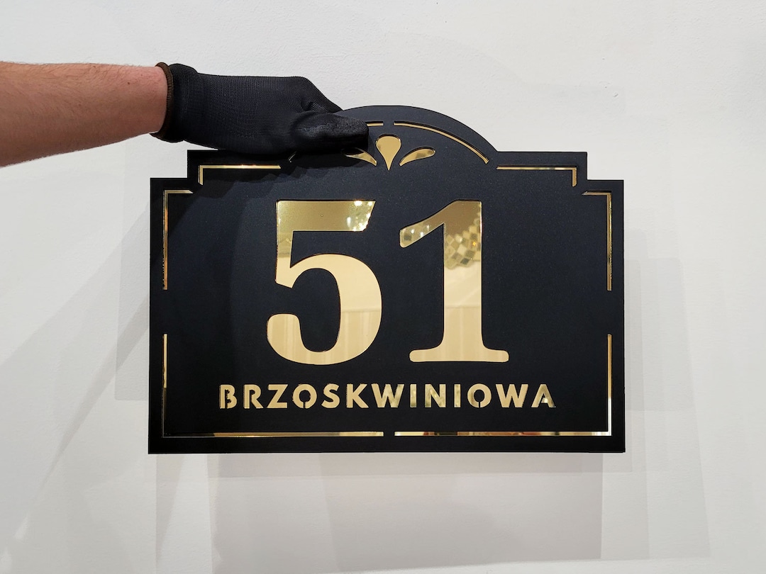 Modern House Number Plaque Modern House Number Sign Modern - Etsy