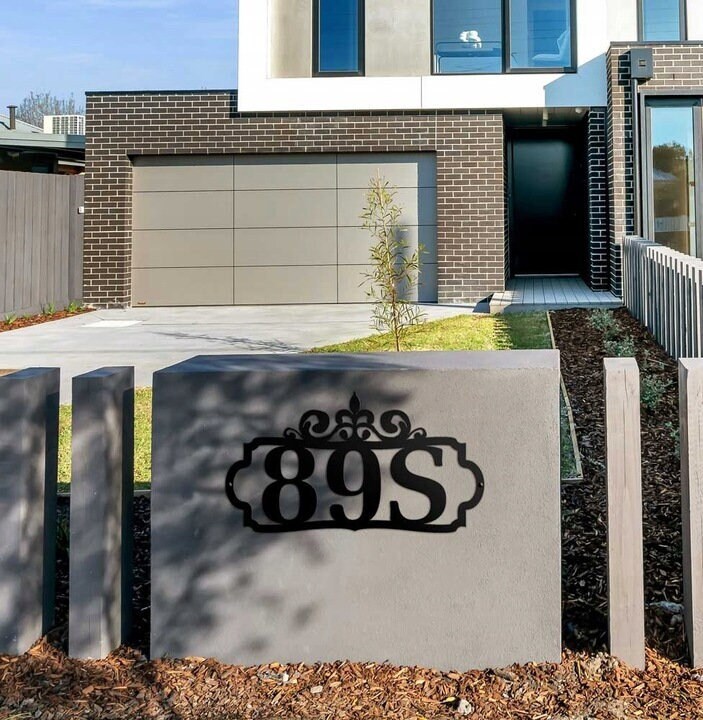 Modern House Number Plaque Modern House Number Sign Modern - Etsy