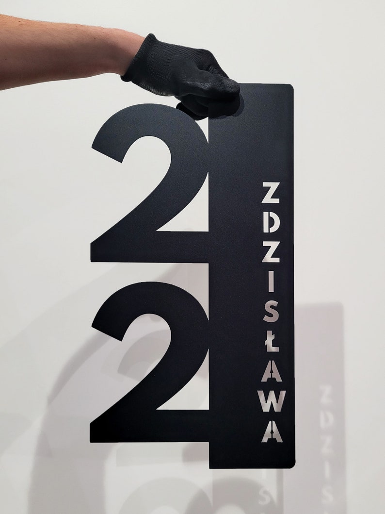 Modern House Number Plaque Modern House Number Sign Modern - Etsy