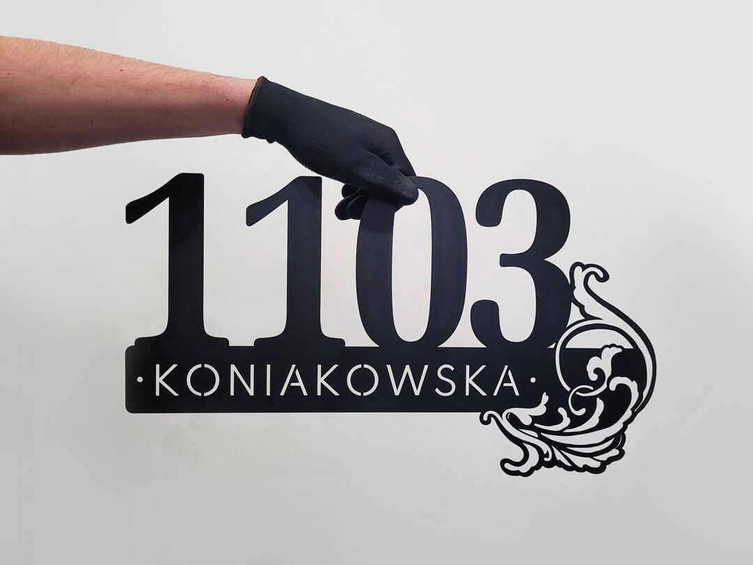 Modern House Number Plaque Modern House Number Sign Modern - Etsy