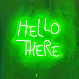 Hello There, Hell Here Neon Sign, Halloween Decor Lights, Horror Decor ...