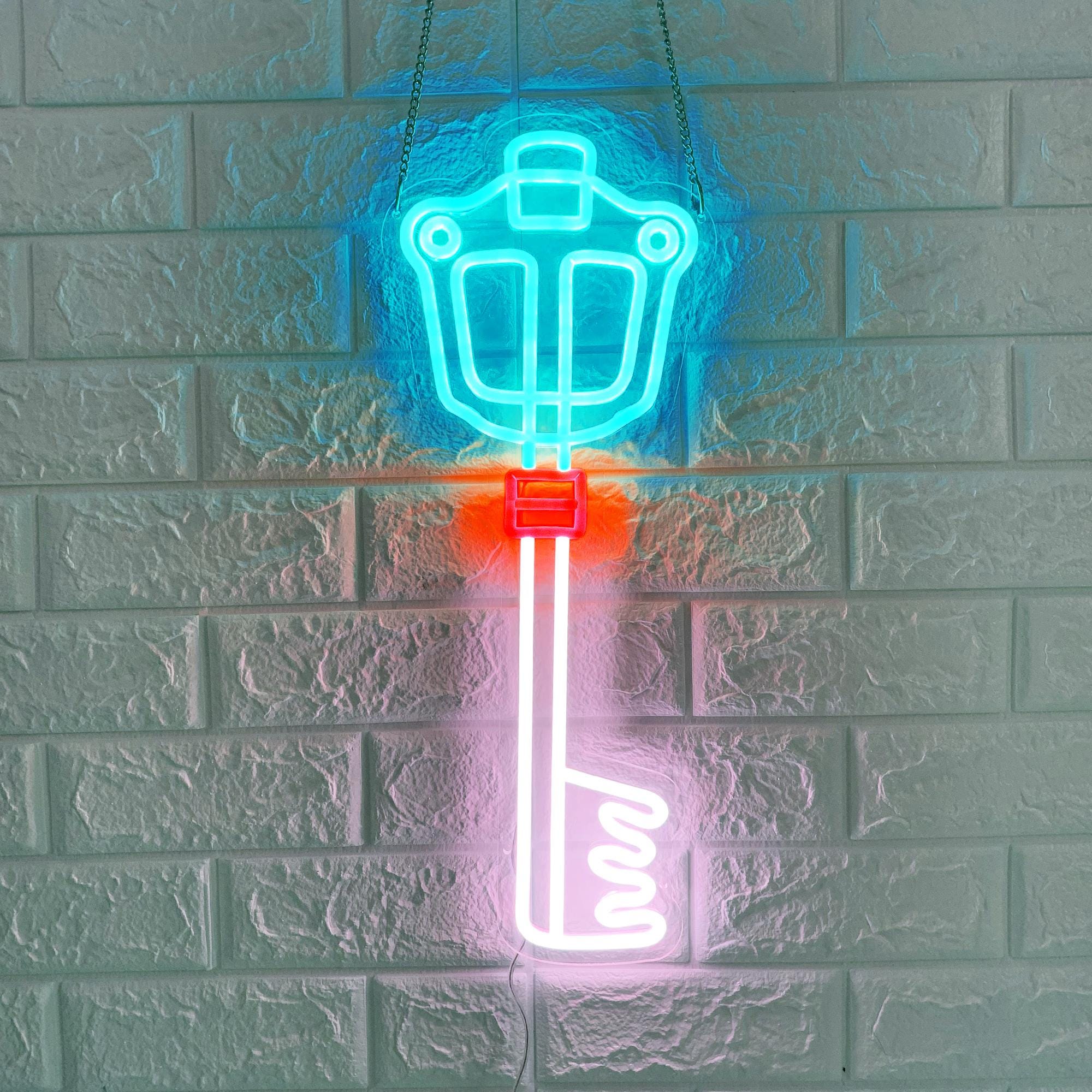 Kingdom Hearts Keyblade Neon Sign, Custom Led Light, Game Room Decor ...