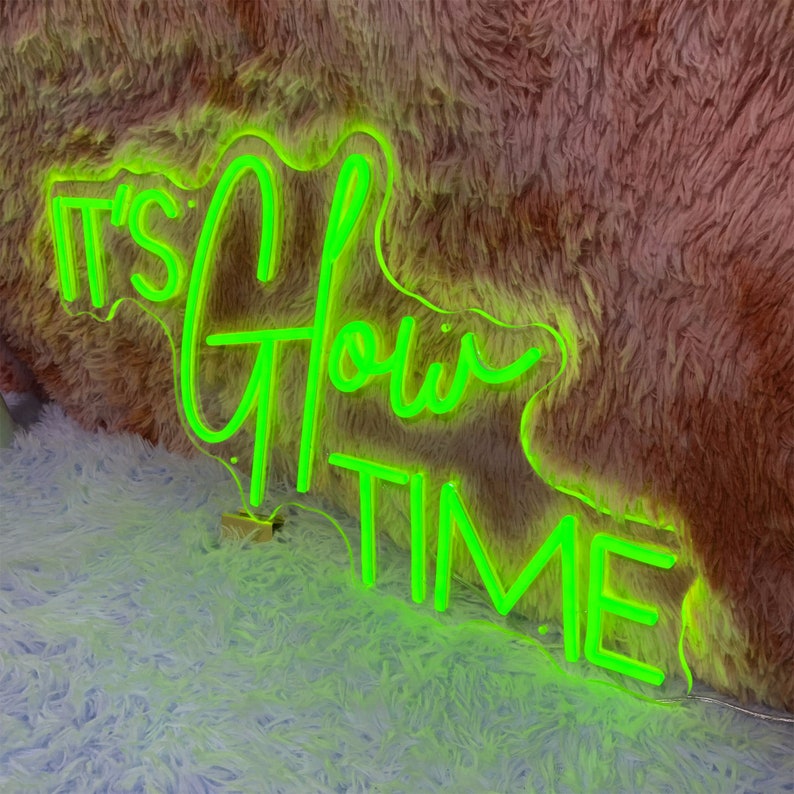 It's Glow Time Neon Sign, Esthetician Neon Sign, Custom Logo Sign ...