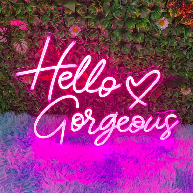 Hello Gorgeous Neon Sign - Etsy