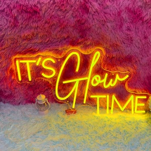 It's Glow Time Neon Sign, Esthetician Neon Sign, Custom Logo Sign ...