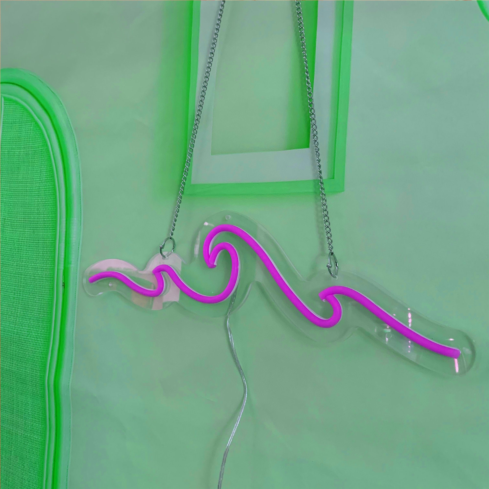 Wave LED Neon Sign Wave Neon Sign LED Neon Sign Wave Wall - Etsy