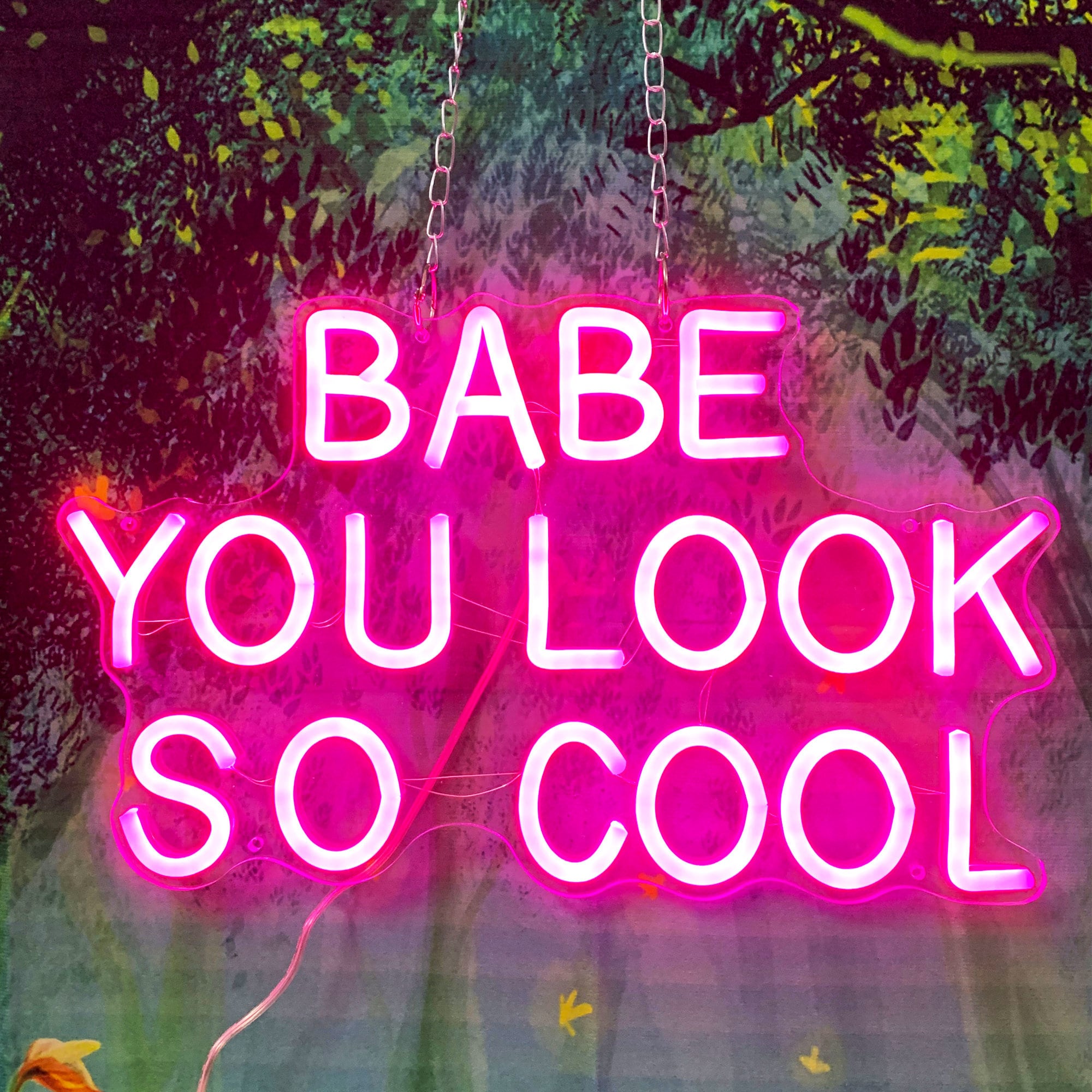 Baby You Look so Cool Neon Sign, Wedding Neon Sign, Babe You Look so ...