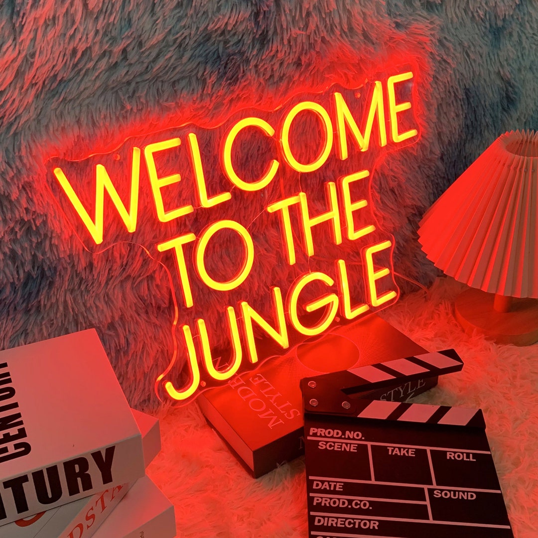 Welcome to the Jungle Neon Sign Custom Neon Business Sign Neon, Neon ...