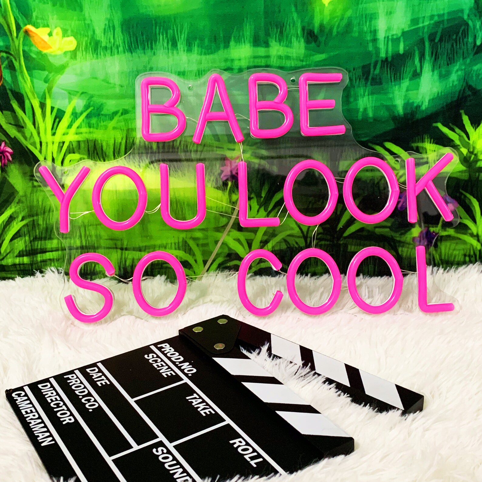 Baby You Look so Cool Neon Sign, Wedding Neon Sign, Babe You Look so ...