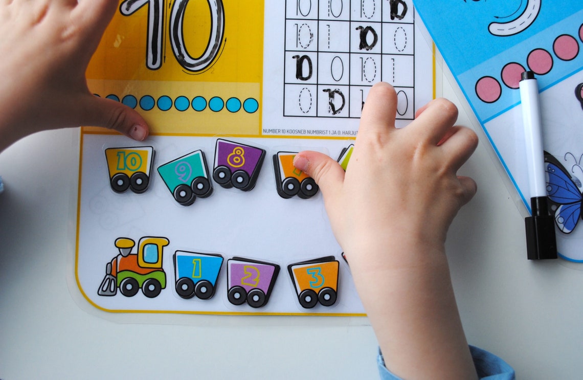 Printable Worksheets Numbers, Iq-cards, Busy Book, Counting, Preschool ...