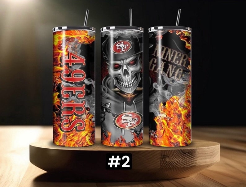 Custom 49ers Stainless Steel Insulated Skinny Tumbler 20 Oz W/lid ...
