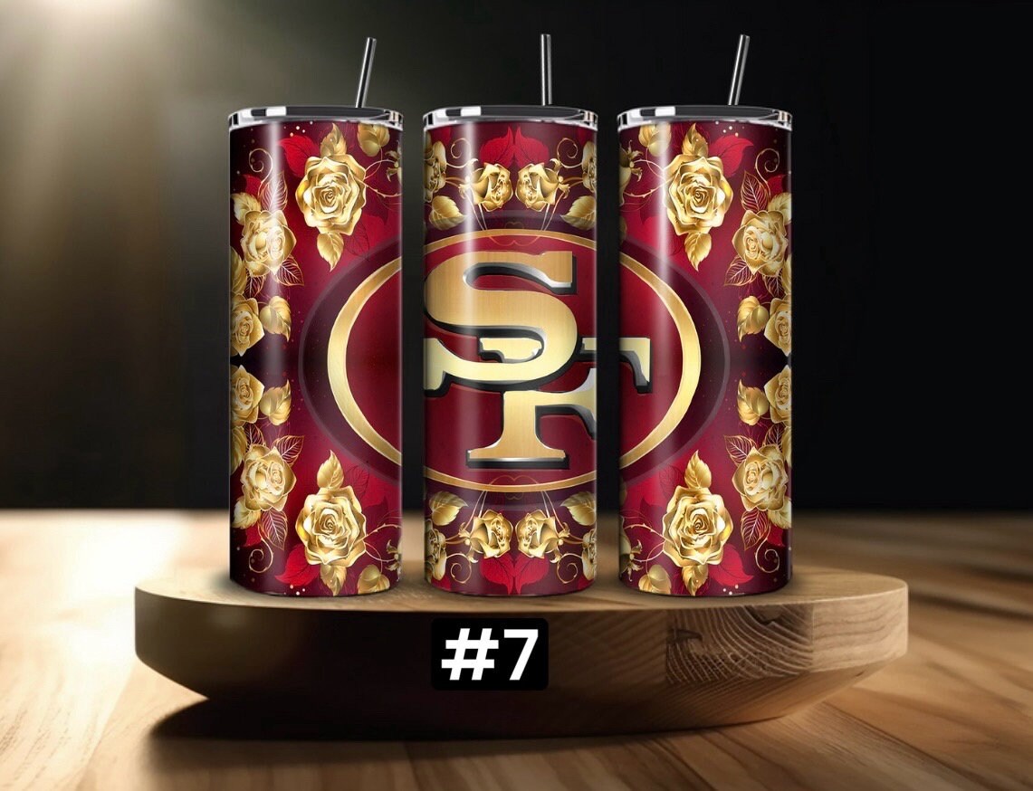 Custom 49ers Stainless Steel Insulated Skinny Tumbler 20 Oz W/lid ...