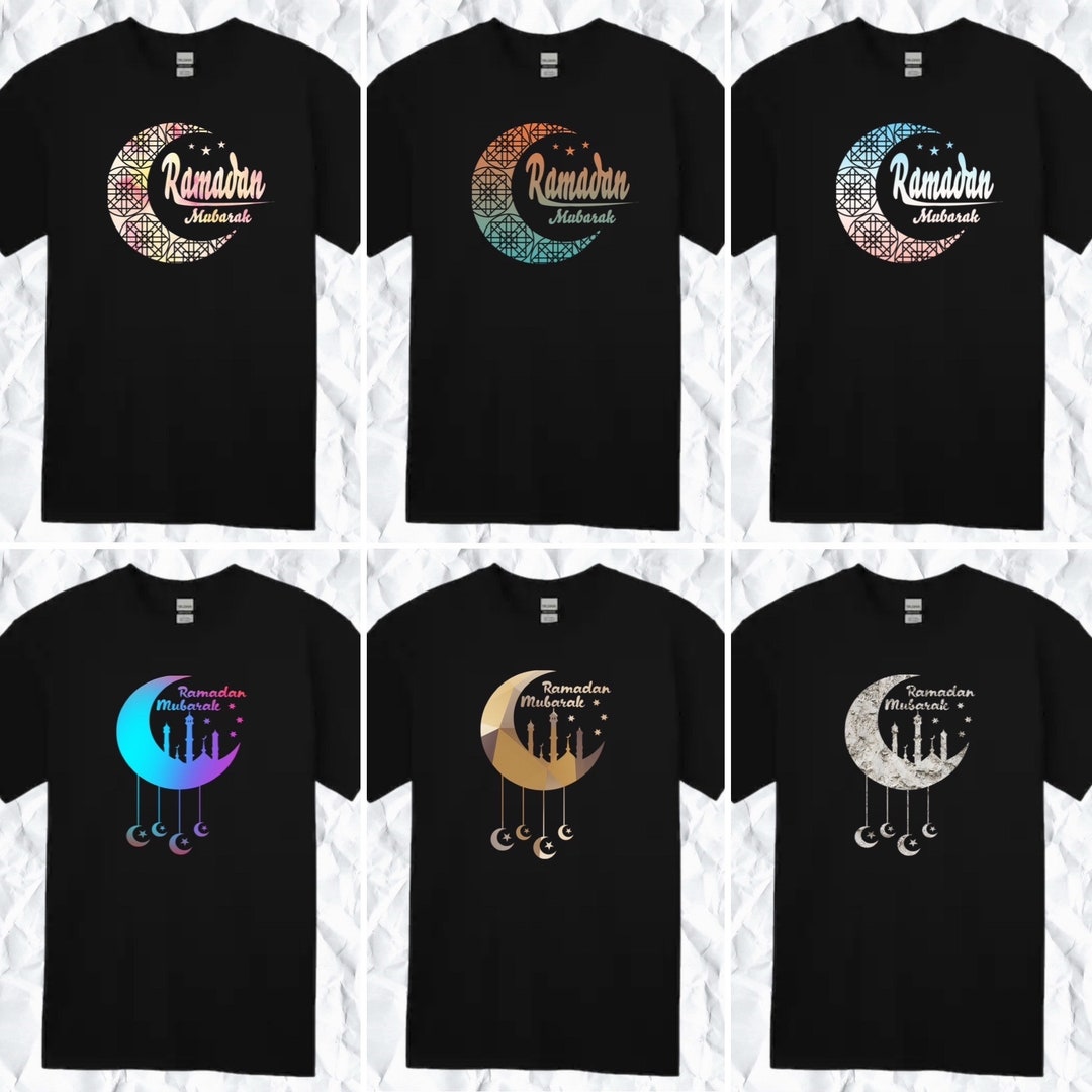 Ramadan Mubarak islamic Shirt MULTIPLE Designs/colors Ramadan Gifts ...