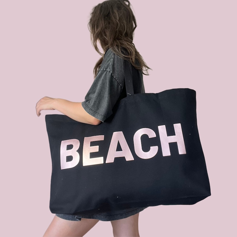 Canvas Beach Bag - Etsy