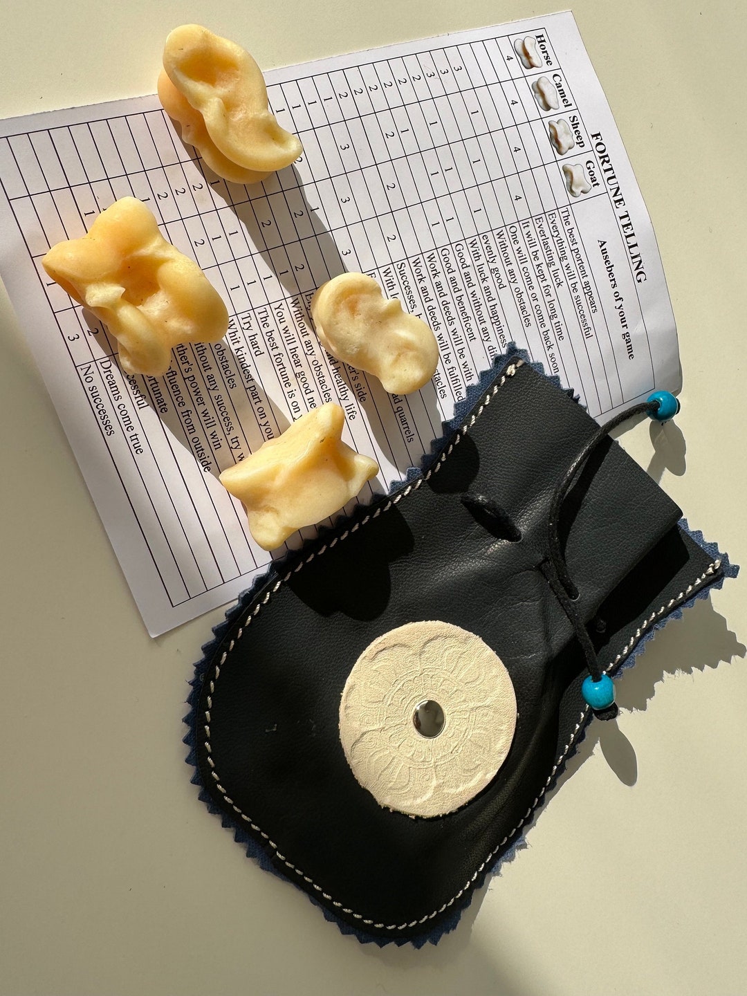 Mongolian Shagai Game: Traditional Knucklebones Set in Leather Box - Etsy