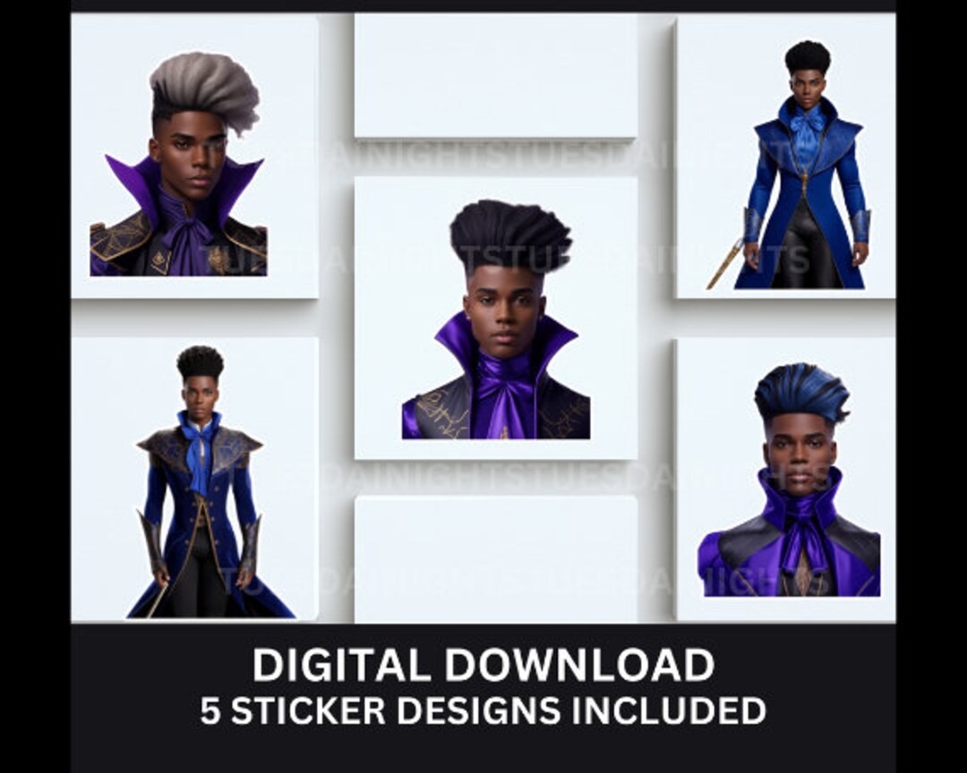 Black Ken Black Barbie Instant Download PNG Halloween Wizard - Etsy