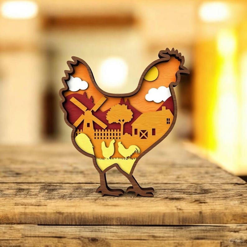 Farm Animal SVG Bundle Laser Cut Files Glowforge Ready Multilayer Horse ...