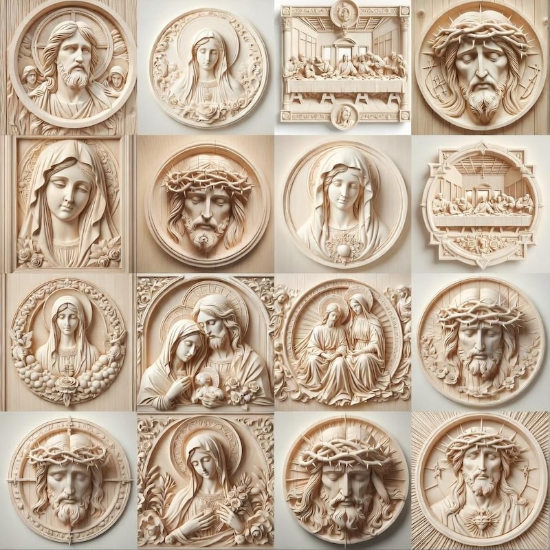 Stl Cnc Carve Jesus - Etsy