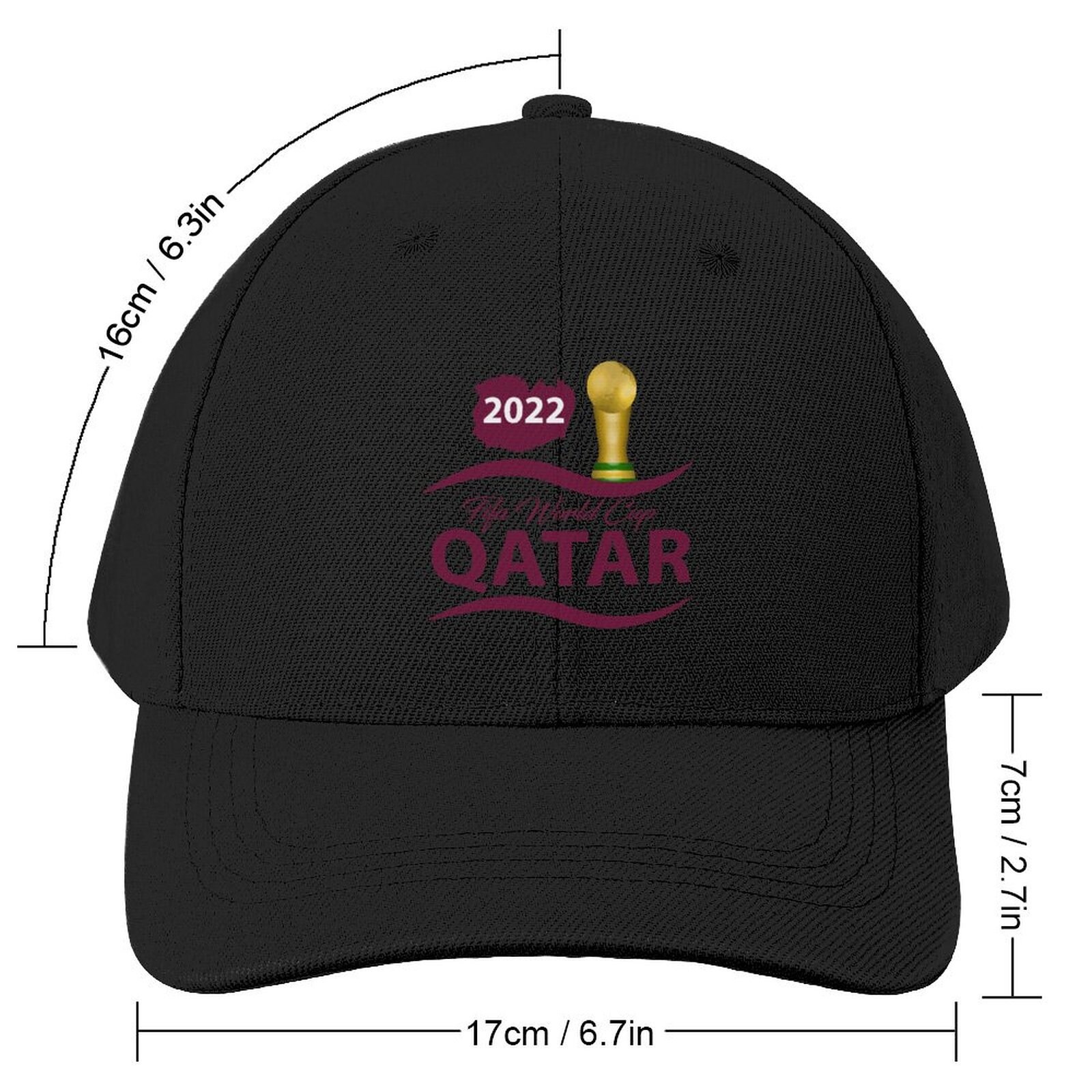 2022 FIFA World Cup Qatar Football Baseball Cap sold by Greg Alexander ...