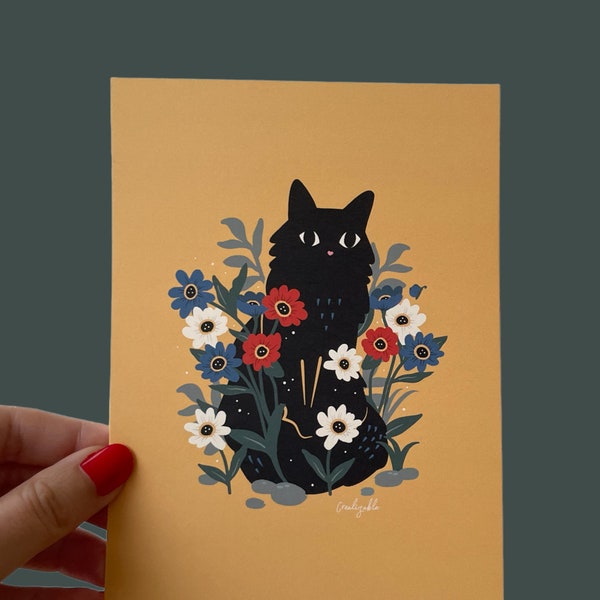 Cat Card - Etsy