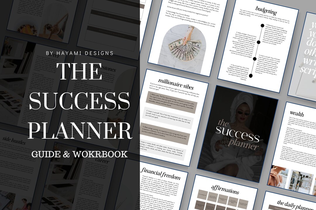 2023 Success Planner Digital Planner Success Ebook & Workbook Planner ...