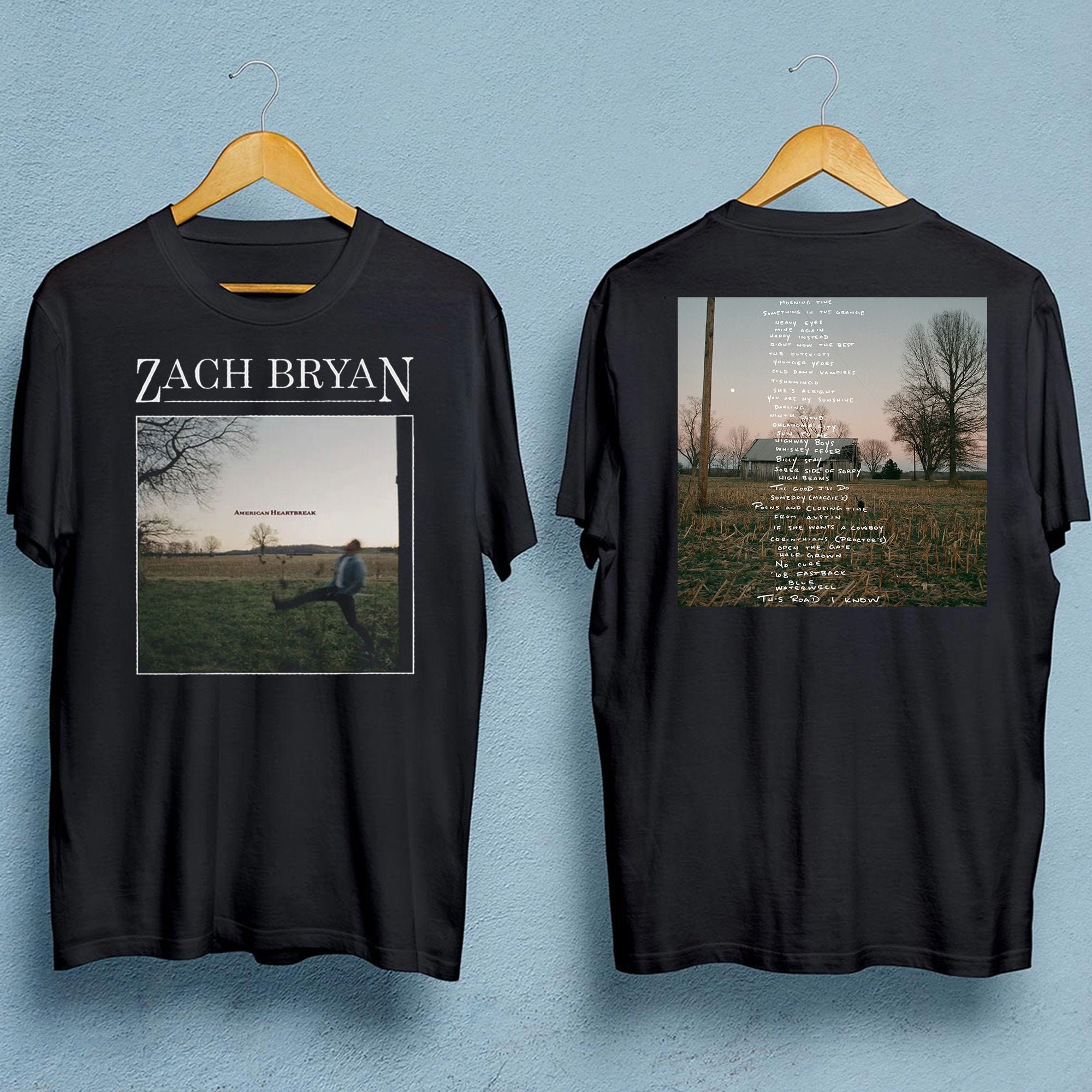Zach Bryan Shirt, 2022 Zach Bryan'S American Heartbreak Shirt