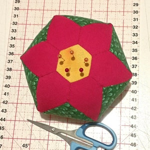 Poinsettia Flower Pin Cushion - English Paper Piecing Pattern - Etsy