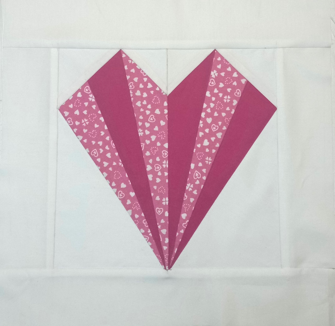 Love Me Tender Heart Foundation Paper Piecing Pattern - Great for ...