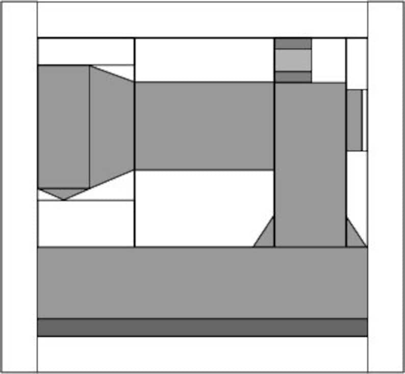 Sewing Machine Foundation Paper Piecing Pattern for Beginners - Etsy
