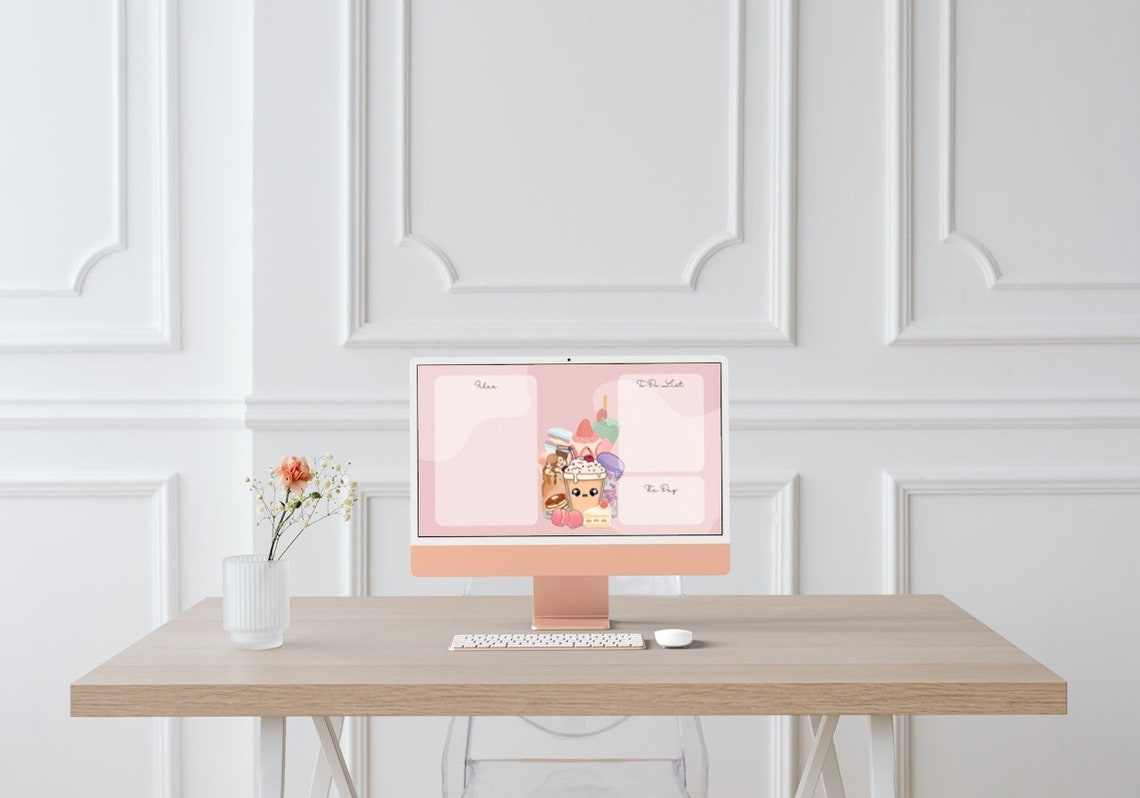 Kawaii Cute Desktop Wallpaper Computer Background Instant Download ...